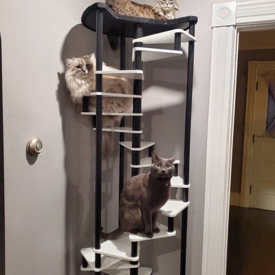 Cat Tree, 15 Step Spiral Tower, Best Modern Cat Furniture Idea 2023 ...