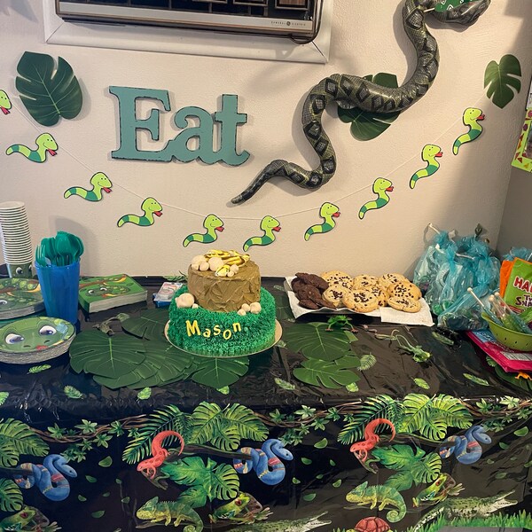 Snake Birthday, Snake Banner, Snake Party, Snake Birthday Banner, Snake ...