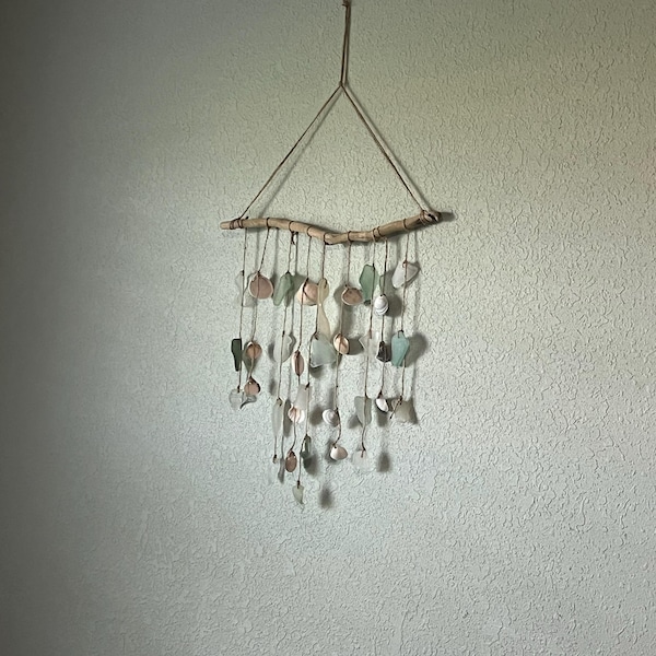 Sea Glass Photo Frame, Nautical Decor, 8x10" Natural Picture Frame ...