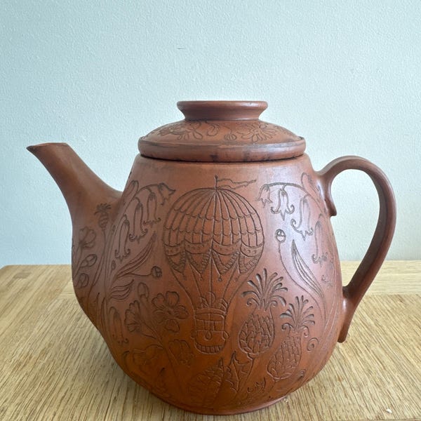 Handmade Ceramic Teapot With Infuser: Rustic Farmhouse Decor - Etsy