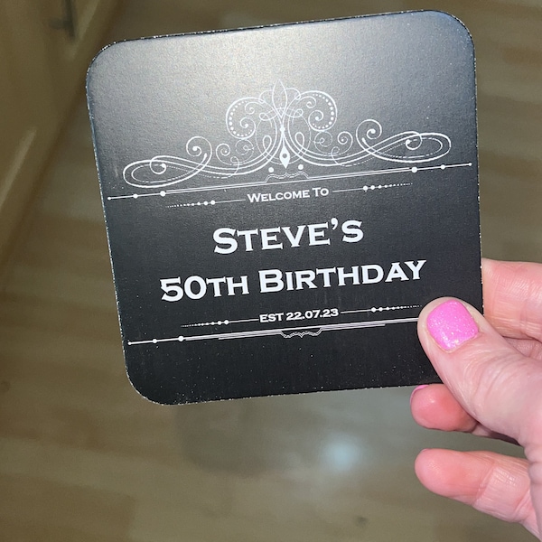 Personalised Beer Mats, Custom Cardboard Coasters, Home Bar Accessories ...