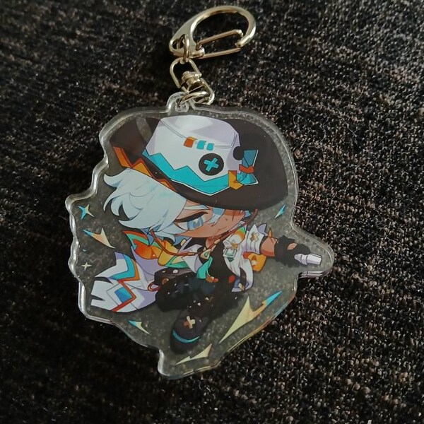 Honkai Star Rail Acrylic Keychain With Sakura Clasp -4 Characters Robin ...