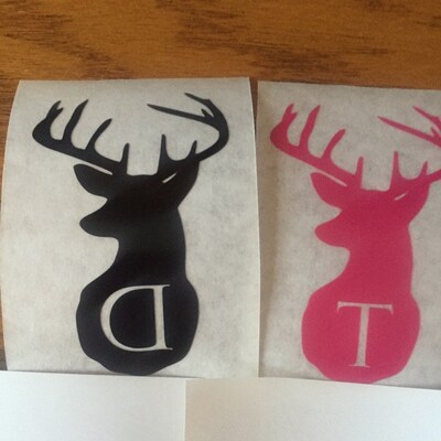 Monogram Deer Decal Monogram for Men Deer Decal Tumbler - Etsy