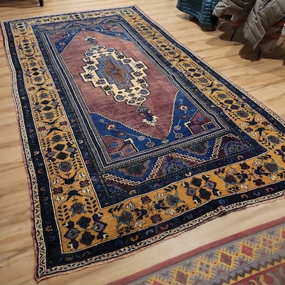 Oriental Persian Small Carpet , Modern Persian Rug, Small Rug, Bamboo ...