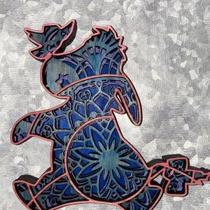 3D Donkey SVG DXF Kids Svg 3D Mandala Svg Layered Mandala Svg Files for ...