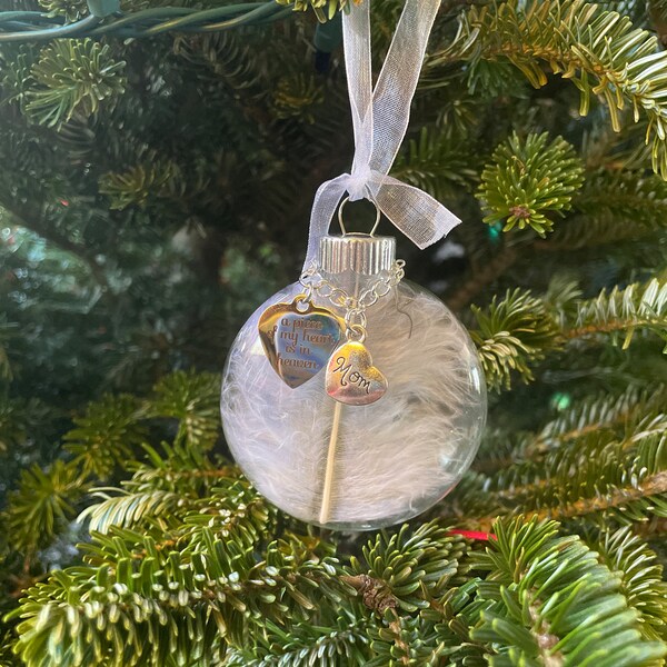 Custom Memorial Christmas Ornament 2.6", Glass Ornament, “those We Love ...