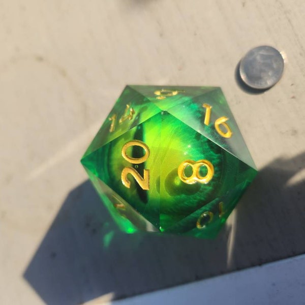 Ancient Cracked Dice Handmade Resin Sharp Edge Dice Set for Dnd, Roll ...