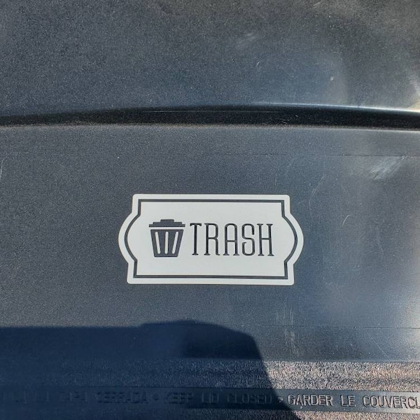 Recycle Decals, Computer Cut Recycling Labels, Trash Recycle Plastic ...