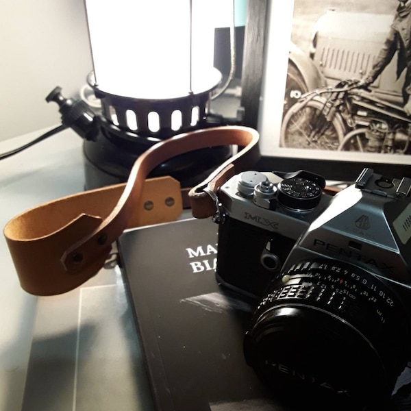 Leather Camera Strap for Reflex Mirrorless and Instax Shoulder Neck ...