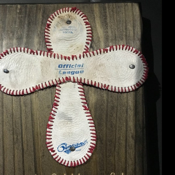 Baseball Cross Plaque With Engraving. - Etsy