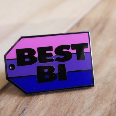 Best Bi Hard Enamel Pin Lapel Pin Brooch Badge Flair Lgbtq - Etsy