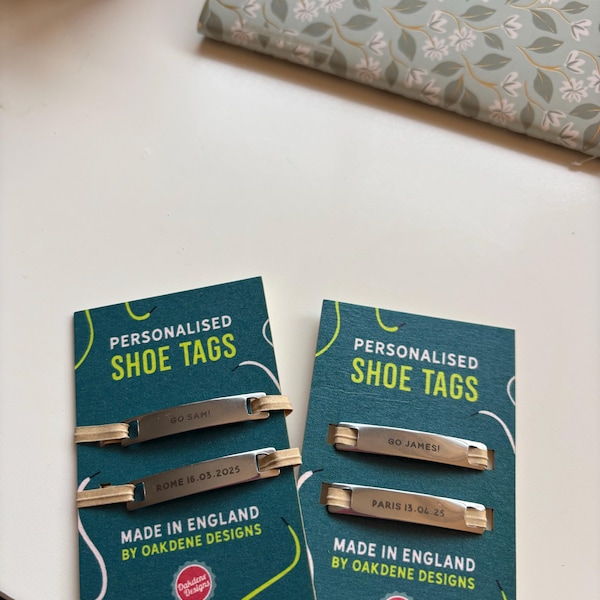 Personalised Metal Shoe Tags - Etsy