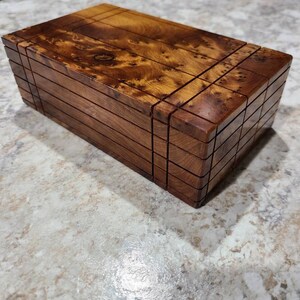 Set of 2 Wooden Puzzle Boxes Fast Shipping Secret Jewelry Box Case ...