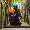 Pumpkin Head. Halloween Paper Decoration, DIY Papercraft Layout ...