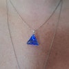 Siberian Blue Quartz Pyramid Pendant, Blue Crystal, Spiritual Gifts ...