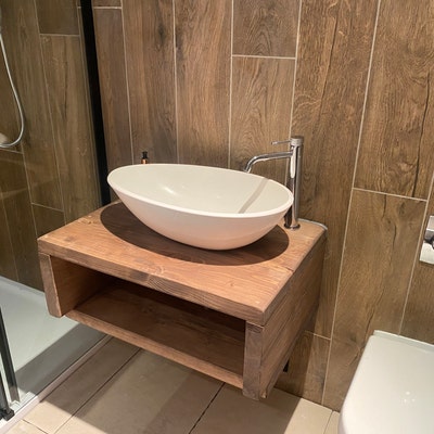 Rustic Wash Stand Sink Unit Handcrafted Basin Unit Wooden - Etsy UK