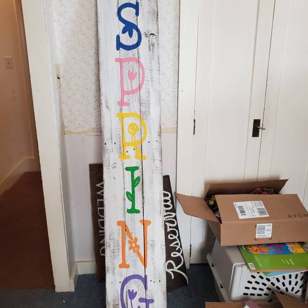 Primitive Hello Spring Welcome Sign/ Welcome Wood Sign/ Spring Porch ...
