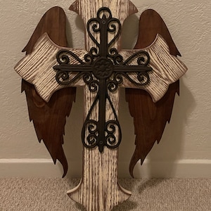 Unique Old School Rustic Cedar Wood Cross Wall Hanging Cross Home Decor ...