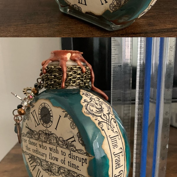 Color Changing Time Travel Potion Bottle: Steampunk Fantasy Decor - Etsy