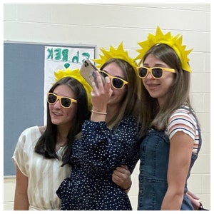 Sunshine Sun Rays Headband or Yellow Tutu Birthday Party Favors Kid ...