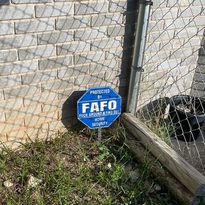 FAFO Home Security Sign - Etsy