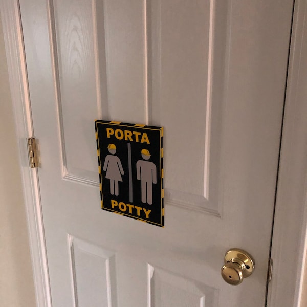 Construction Birthday Porta Potty Sign: 8x10, 16x20 (digital Download ...
