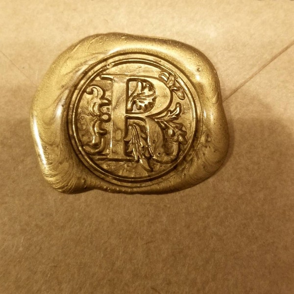 Alphabet Letter " R " Wax Seal Stamp , Sealing Wax Stamp, Wax Stamp ...