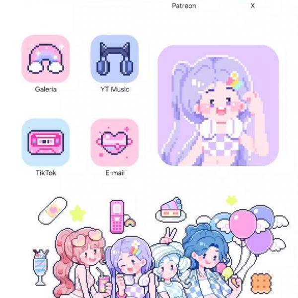 63 App Icon Pack / Kitsch Love Expansion / Girly / Wallpapers & Widgets ...