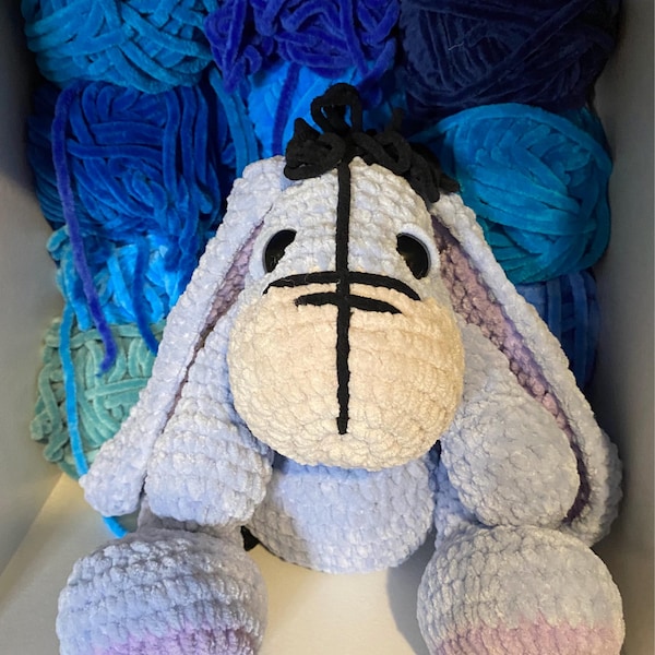 BIG FOOTED Eeyore Crochet PDF Pattern - Etsy