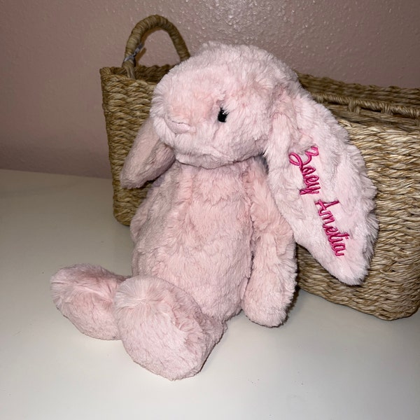 Monogrammed Bunny|personalized Bunny Rabbit,personalized Baby Gift ...