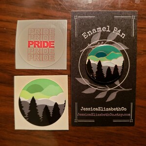 Subtle Transgender Flag Enamel Pin Mountain Pin | Etsy