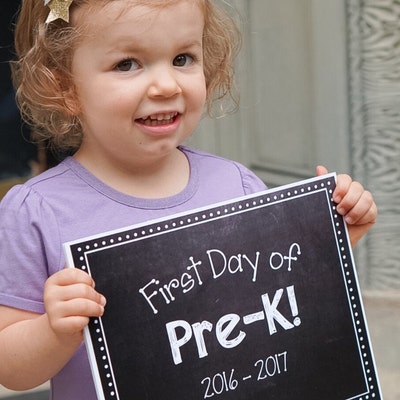Last Day of School Chalkboard Sign / Pre-k / Last Day of School / Back ...