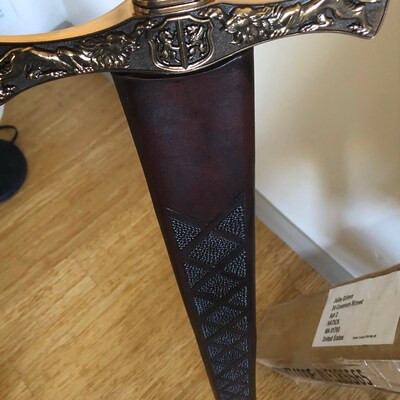 Medieval Scabbard: Handmade Knight Sword Belt Made From Veg Tan Leather ...