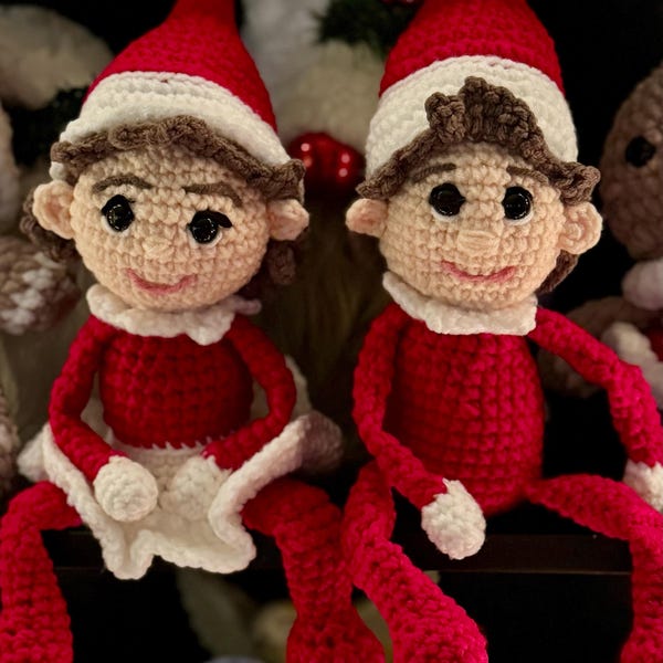 Giggles Elf Crew 1 Crochet Patterns, Christmas Crochet Pattern ...