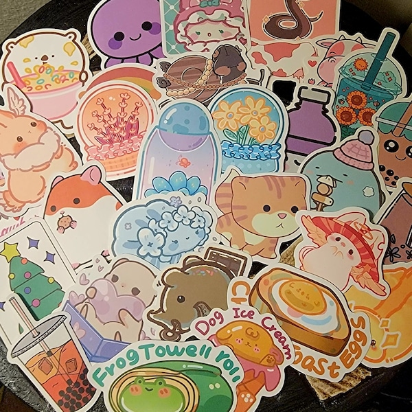 Bunny Sticker Grab Bag Assorted Waterproof Rip Proof Mystery Sticker ...