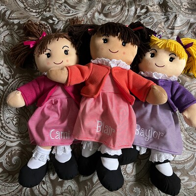 Personalized Cuddle Time Rag Dolls Ages 3 Soft Doll for Kids Plush Toy ...