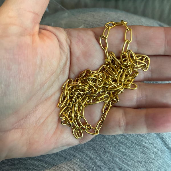 Large Rustic Brown Chain With Design, Thick Antiqued Chain by the Foot ...