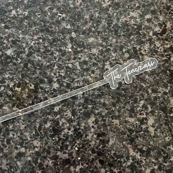 Wedding Logo Drink Stirrers Personalized Wedding Decor Gold Swizzle ...