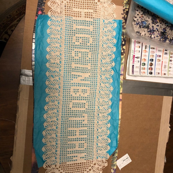 Special Custom Handmade Crocheted Name Doilies - Crochet Name Doily ...