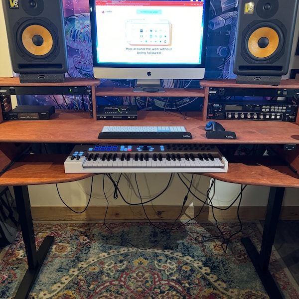 12U Recording Workstation UNFINISHED MDF/ Unfinished/diy/ Recording ...