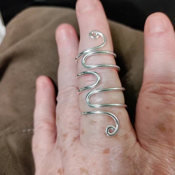 Arthritis Ring, 925 Sterling Silver Splint Ring for PIP or DIP Joints ...