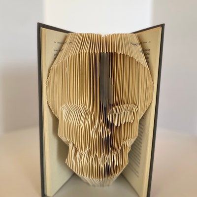 Book Folding Pattern SKULL 186 Folds Tutorial With Simple Pattern Heart ...