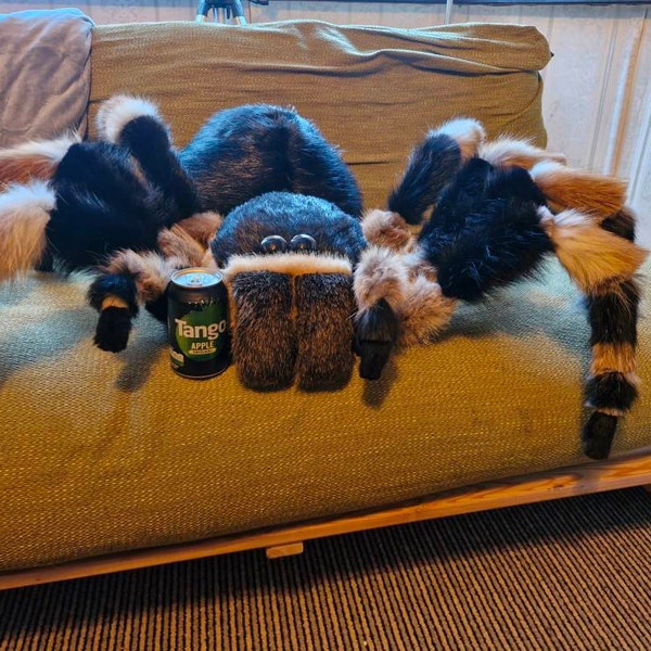 Realistic Tarantula Spider Poseable Shelf Decor Wall Mountable Faux ...