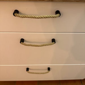 Rustic JUTE ROPE Handle Home Decor Drawer Pull - Etsy