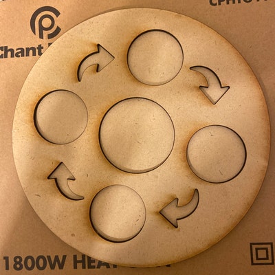 Montessori Counting Trays Boards Svg Dxf Digital Files Educational Toy ...