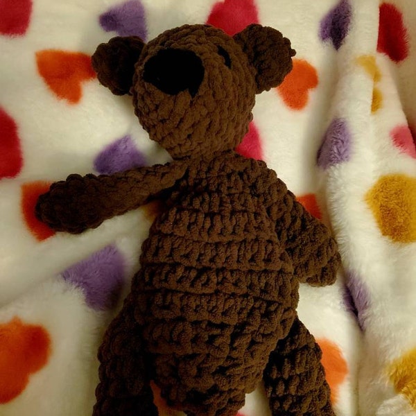 Jr. Bear the Bear Snuggler - Crochet Pattern, Bear Pattern, Crochet ...
