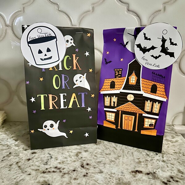 Simple Halloween Favor Tags, Printable Tags, Classroom Favors ...
