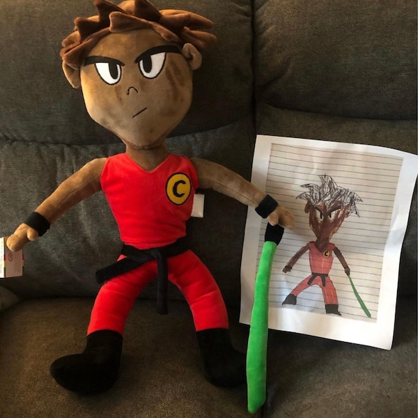 STUFFED ANIMAL From Drawing Budsies, Custom Plush From Drawing, Photo ...
