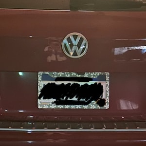 Wildflower License Plate, Minimal Floral License Plate, Boho License ...