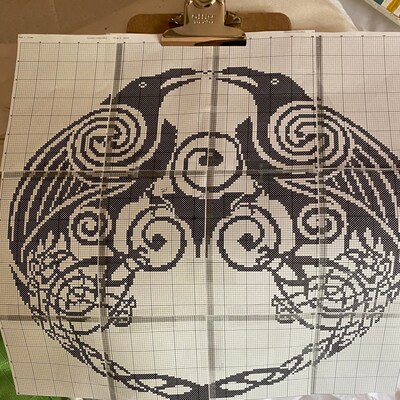 Werewolf Cross Stitch Pattern for Beginners Witch Embroidery Pattern ...